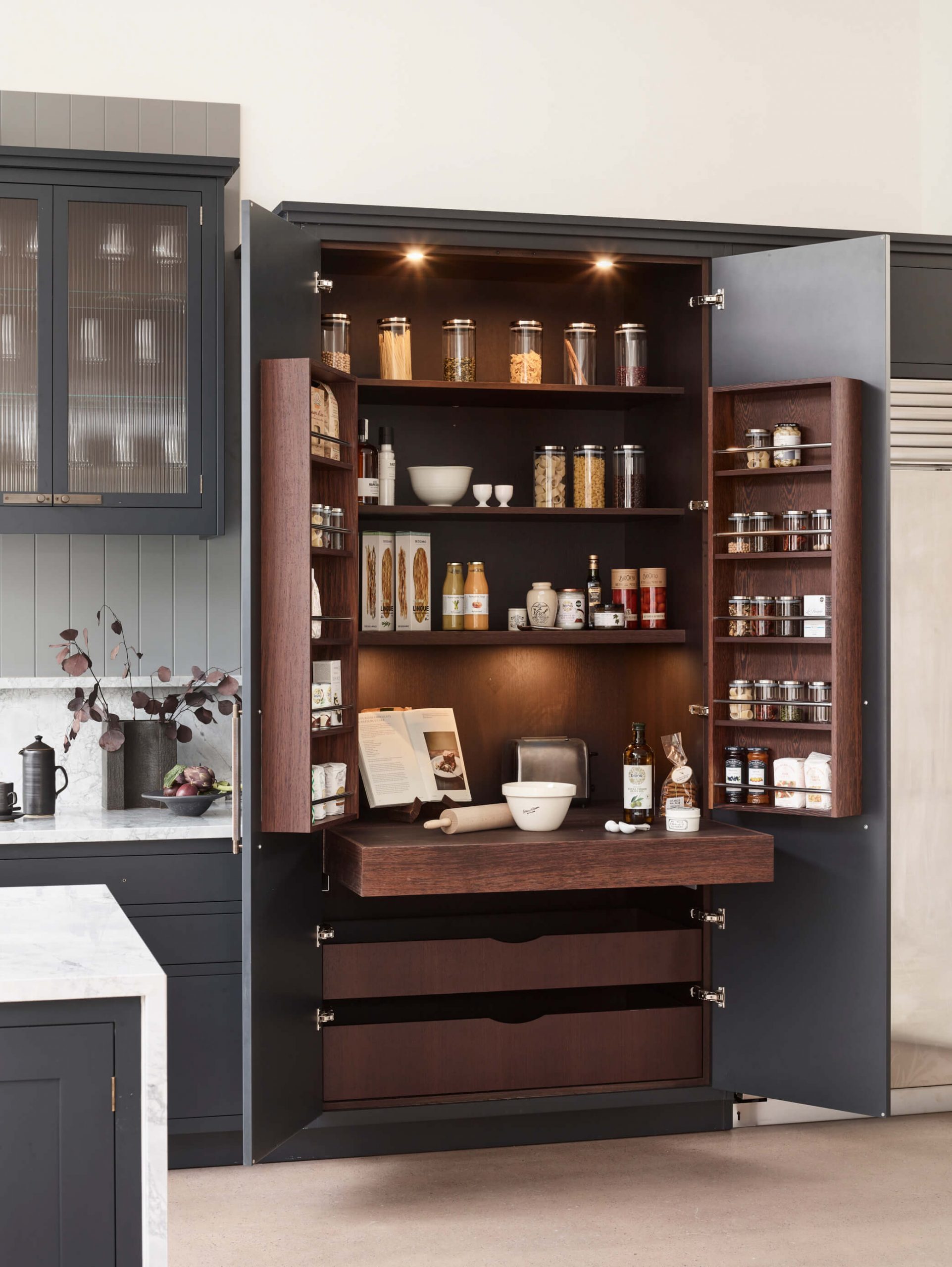 How to maximise storage in a pantry