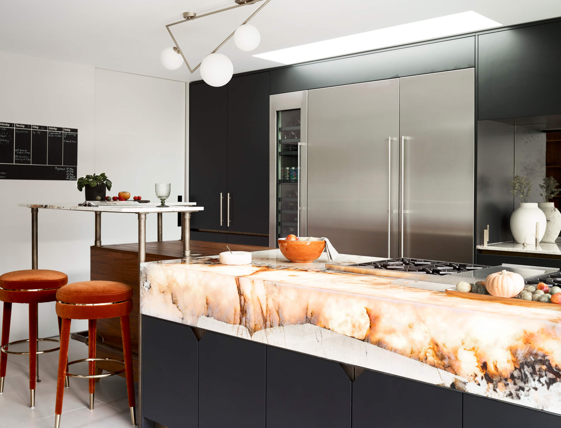 Two tier kitchen islands