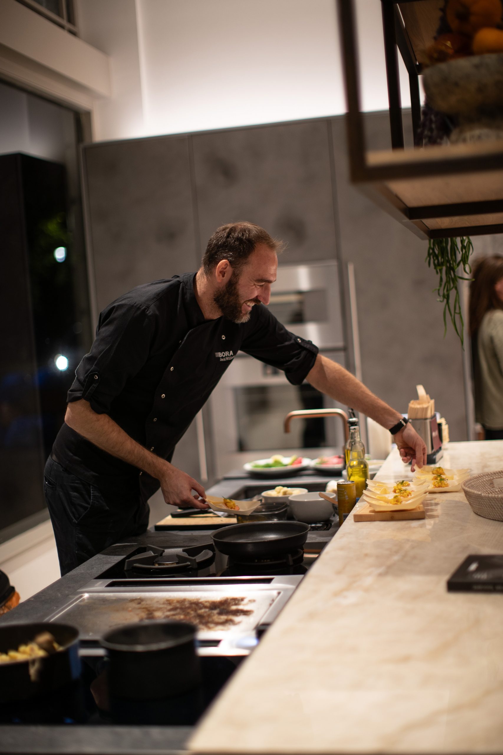 Cheltenham Bora chef’s table with Clarendon Fine Art