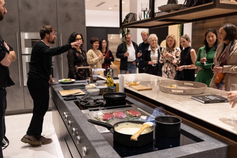 Cheltenham Bora chef’s table with Clarendon Fine Art